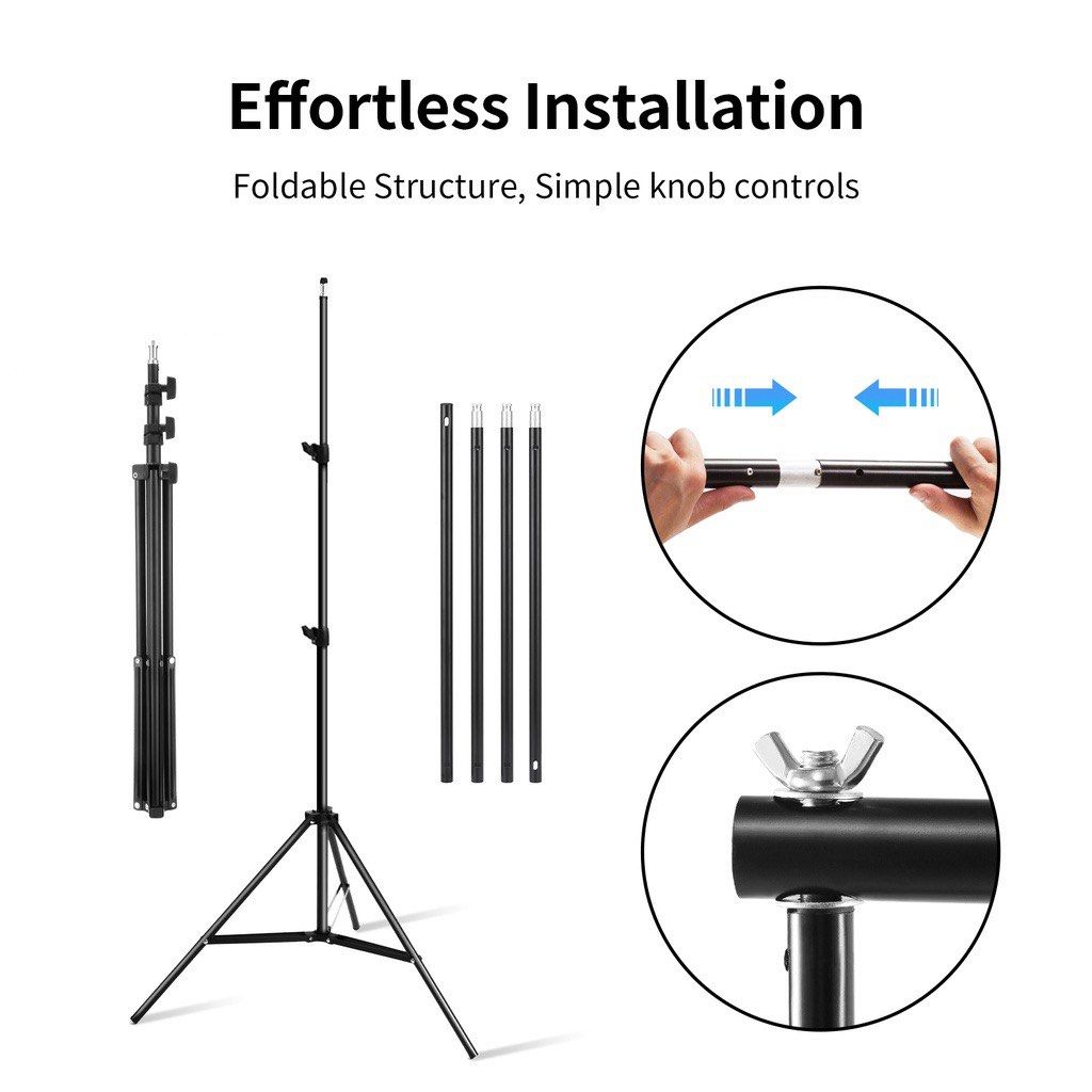 Photo Backdrop Stand Support System Stand Kit Heavy Duty Background ...