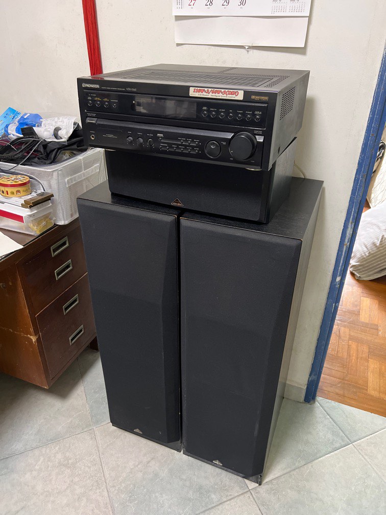 PIONEER VSX-536S Audio Visual Receiver with PIONEER S-HF10 Speakers ...