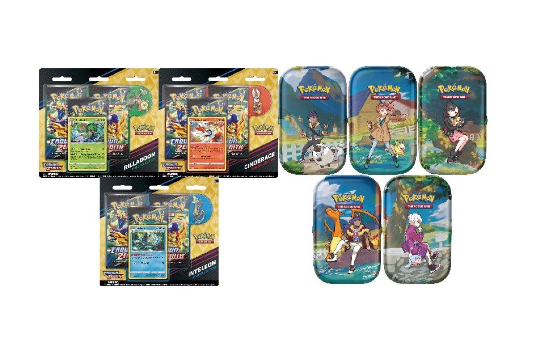 [PO] Pokemon SS12.5 Mini Tins Pin Collection Vmax Box Crown Zenith ...