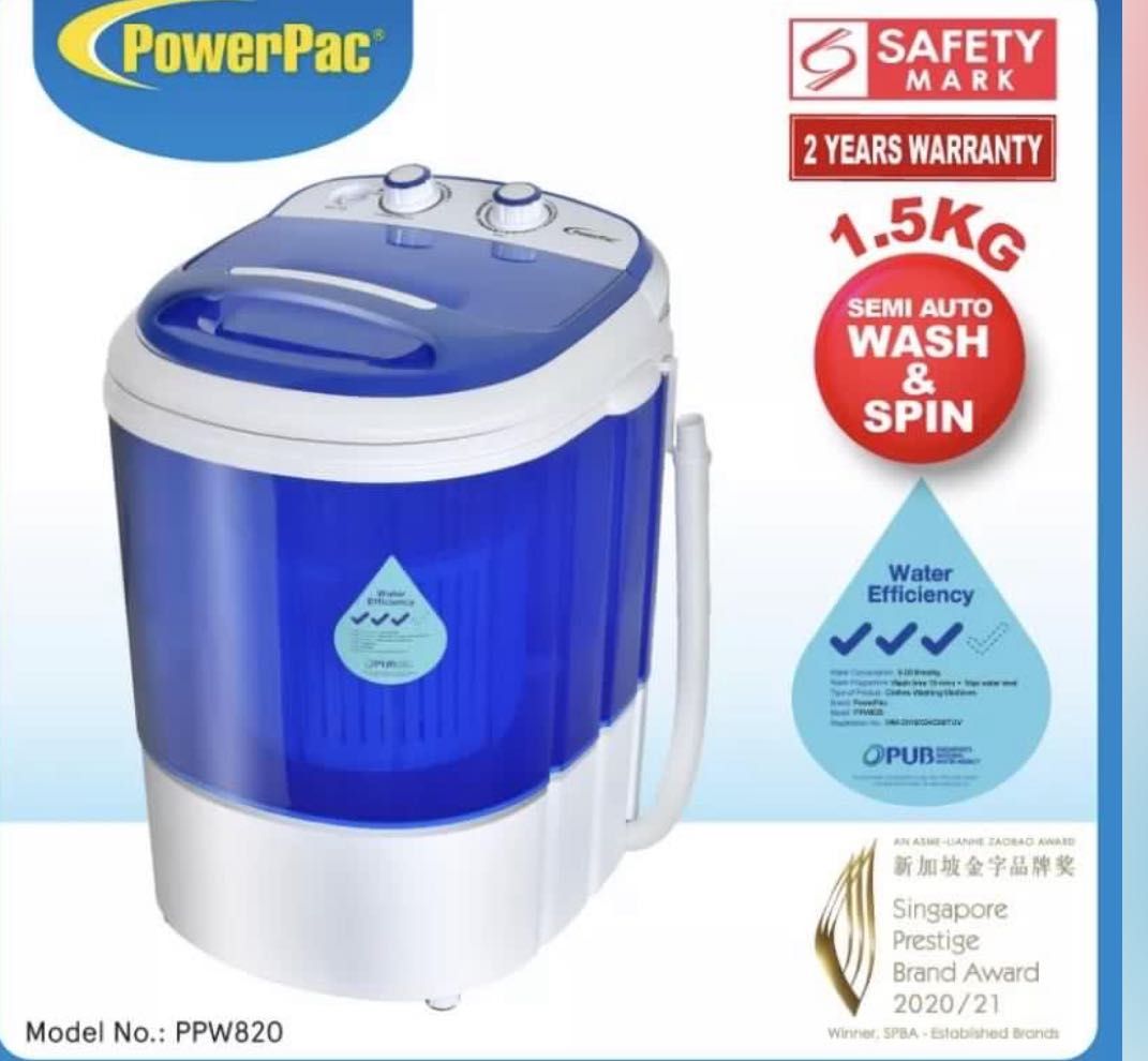 PowerPac Mini Washing Machine, TV & Home Appliances, Washing Machines ...