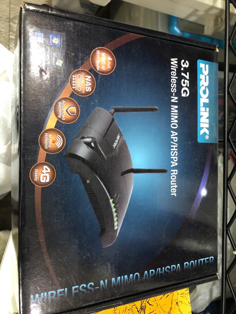 Prolink pwh2004 3.75g wireless n Mimi ap/hspa router 4G capable, Computers & Tech, Parts ...