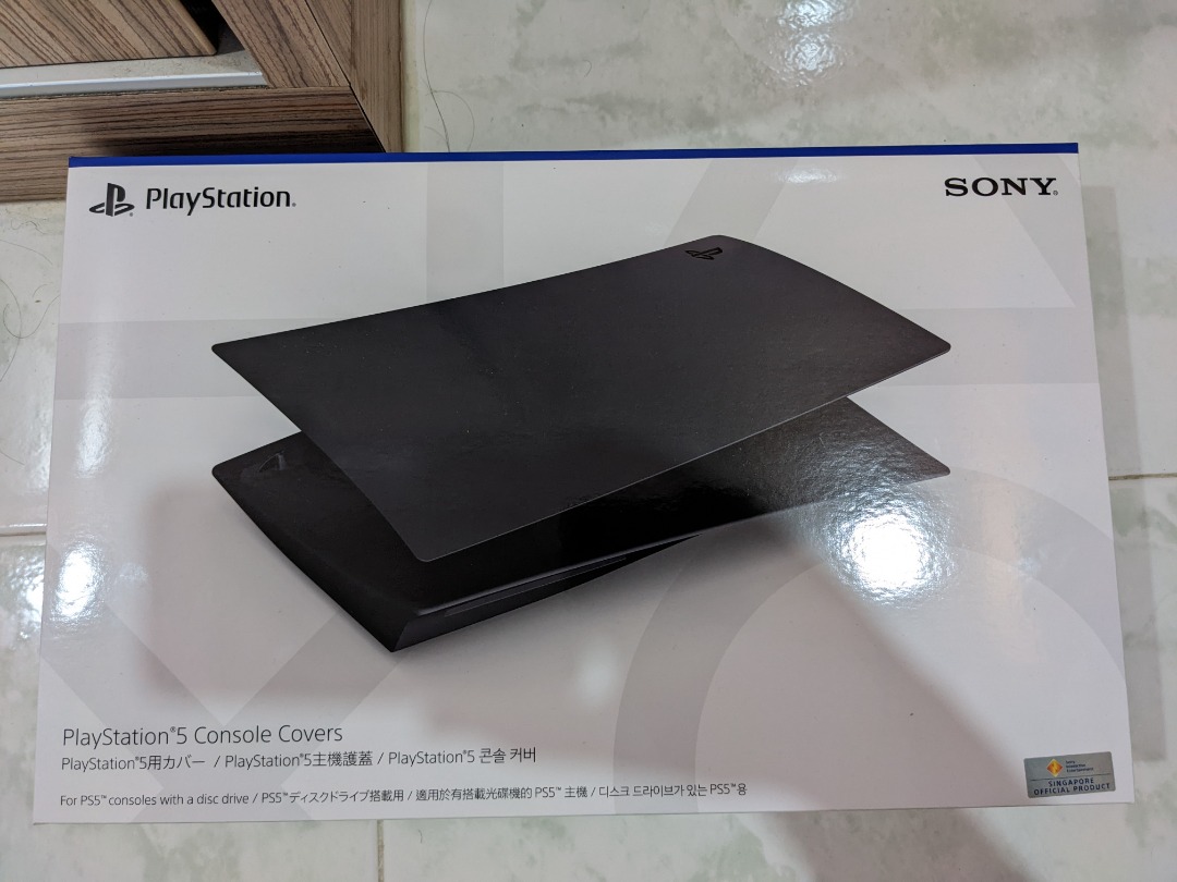 PS5 disc edition midnight black cover, Video Gaming, Gaming Accessories ...