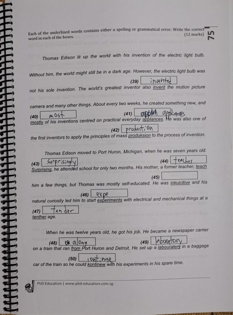 PSLE English Exam Package (Questions and Solution Booklets), Hobbies ...