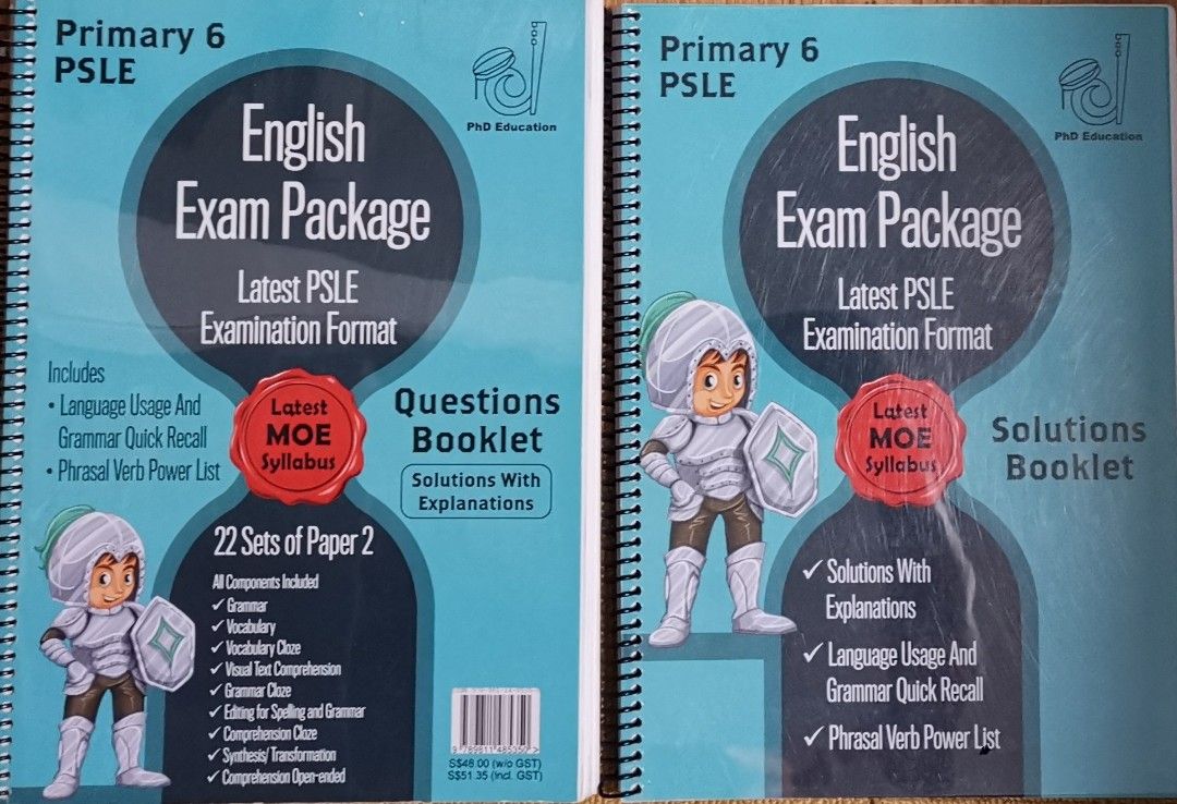 PSLE English Exam Package (Questions and Solution Booklets), Hobbies ...