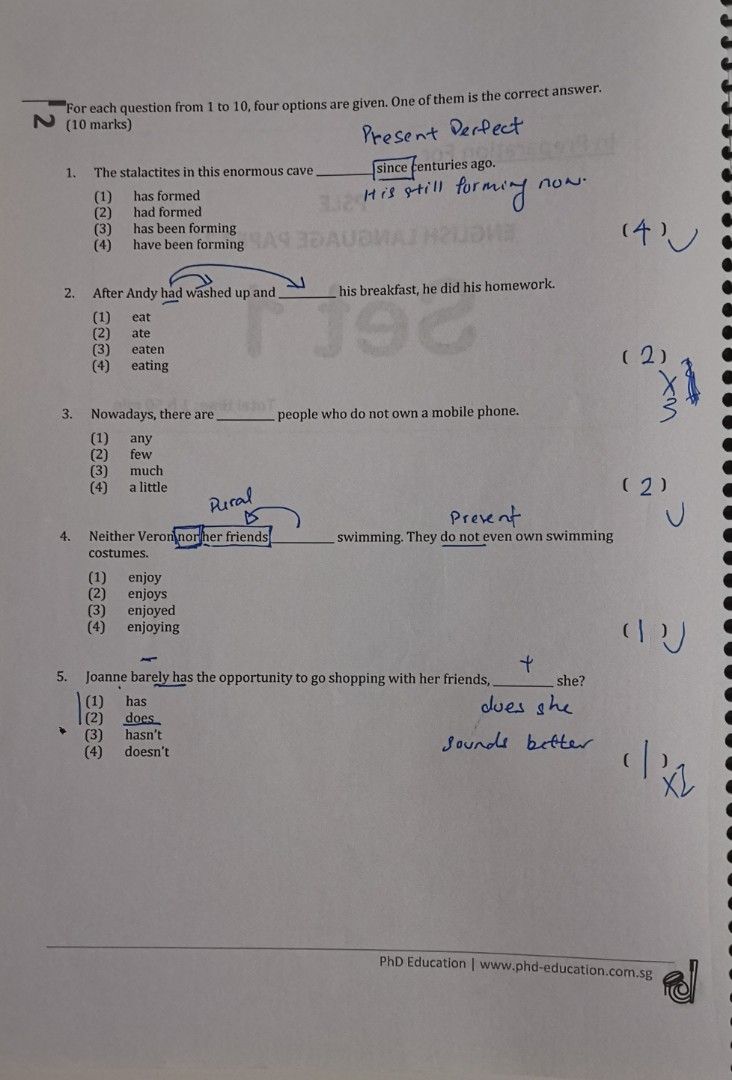 PSLE English Exam Package (Questions and Solution Booklets), Hobbies ...
