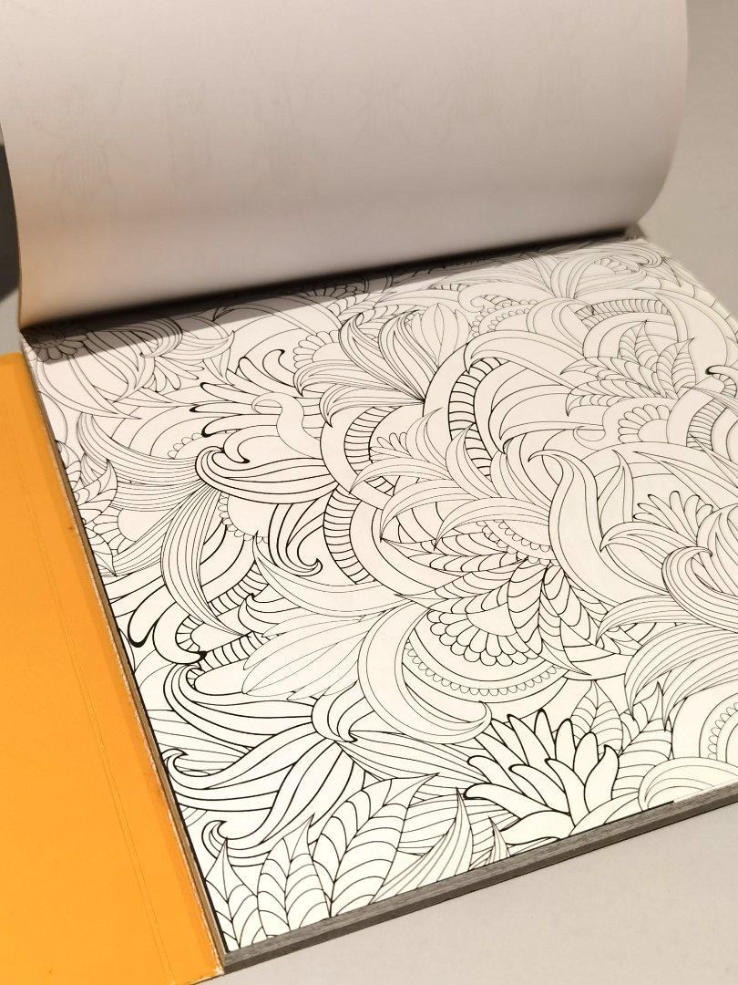 Pull Out Art Pad Nature Colouring Book Tearable Pages Therapy, Hobbies ...