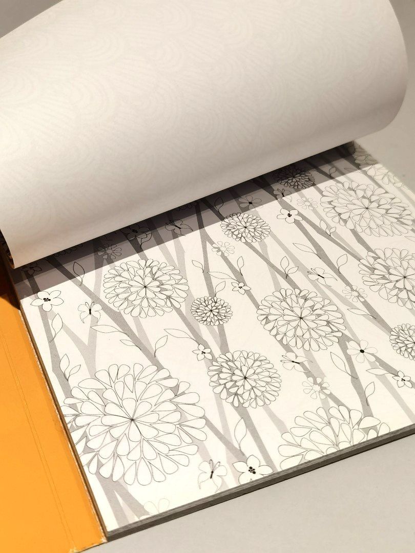 Pull Out Art Pad Nature Colouring Book Tearable Pages Therapy, Hobbies ...