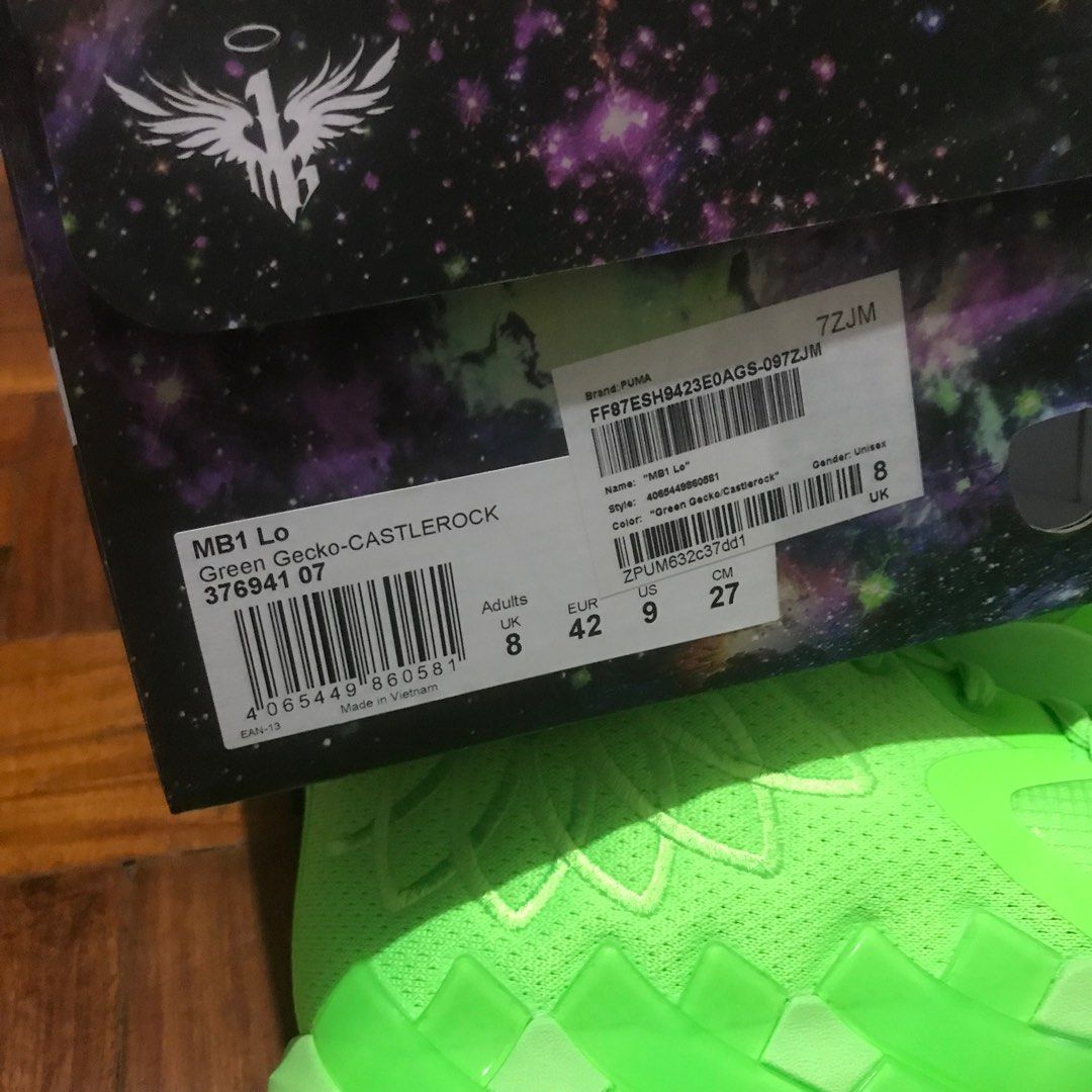 Puma Melo MB1 Green Gecko / Grinch, Men's Fashion, Footwear, Sneakers ...