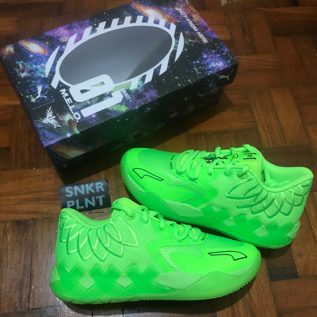 Puma Melo MB1 Green Gecko / Grinch, Men's Fashion, Footwear, Sneakers ...