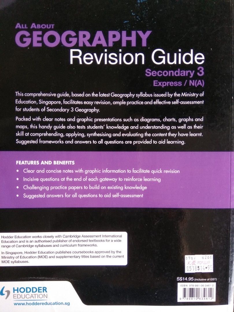 Pure geog o level sec 3 Hodder Revision Guide assessment and 10 years ...
