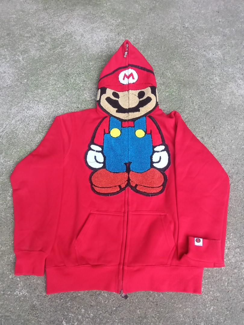RARE Bathing Ape Super Mario x Baby Milo Full Zip, Men's Fashion, Tops ...
