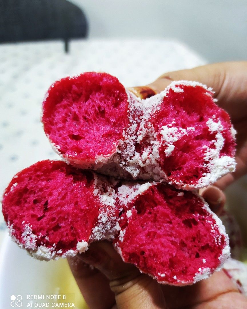 Red velvet Donut susu ( Milk), Food & Drinks, Homemade Bakes on Carousell