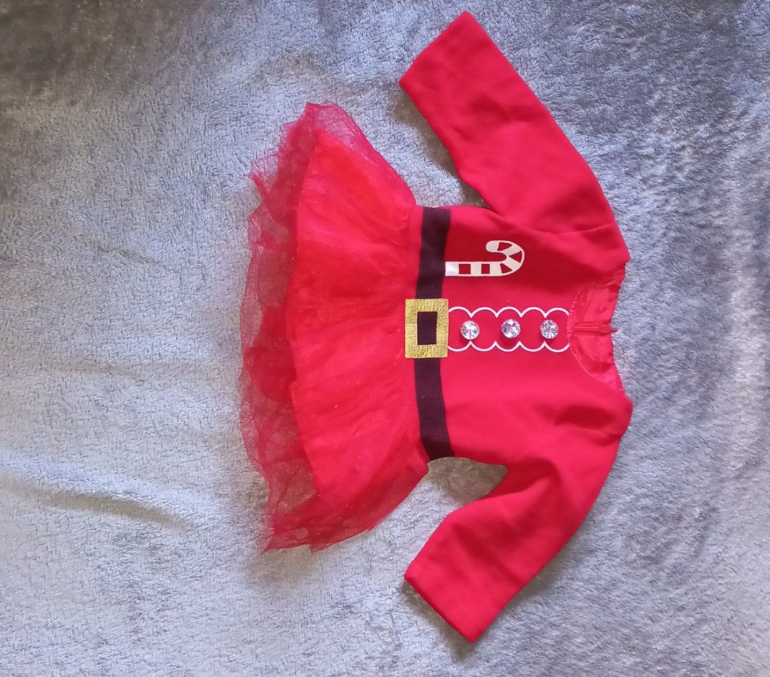 Santa Claus top costume, Babies & Kids, Babies & Kids Fashion on Carousell