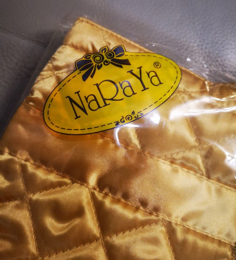 Satin Gold Naraya Bag, Women's Fashion, Bags & Wallets, Shoulder Bags ...