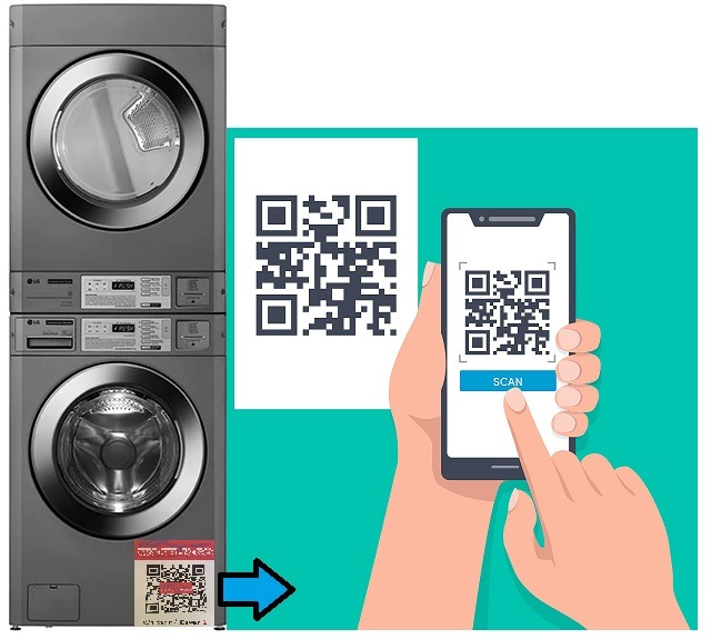 Scan QR Code Cashless Payment DIY Kit for Laundromat Washer or Dryer LG ...