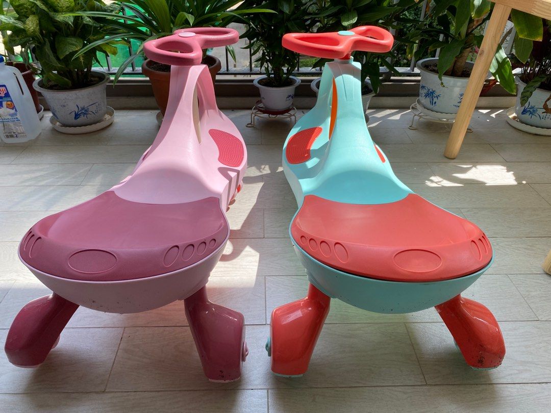 Self Powered Ride On Swing Cars $50 for Both, Babies & Kids, Going Out ...