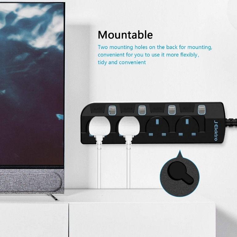 [sg stock] Extension Cord with Individual Switches, J Elektro Power ...