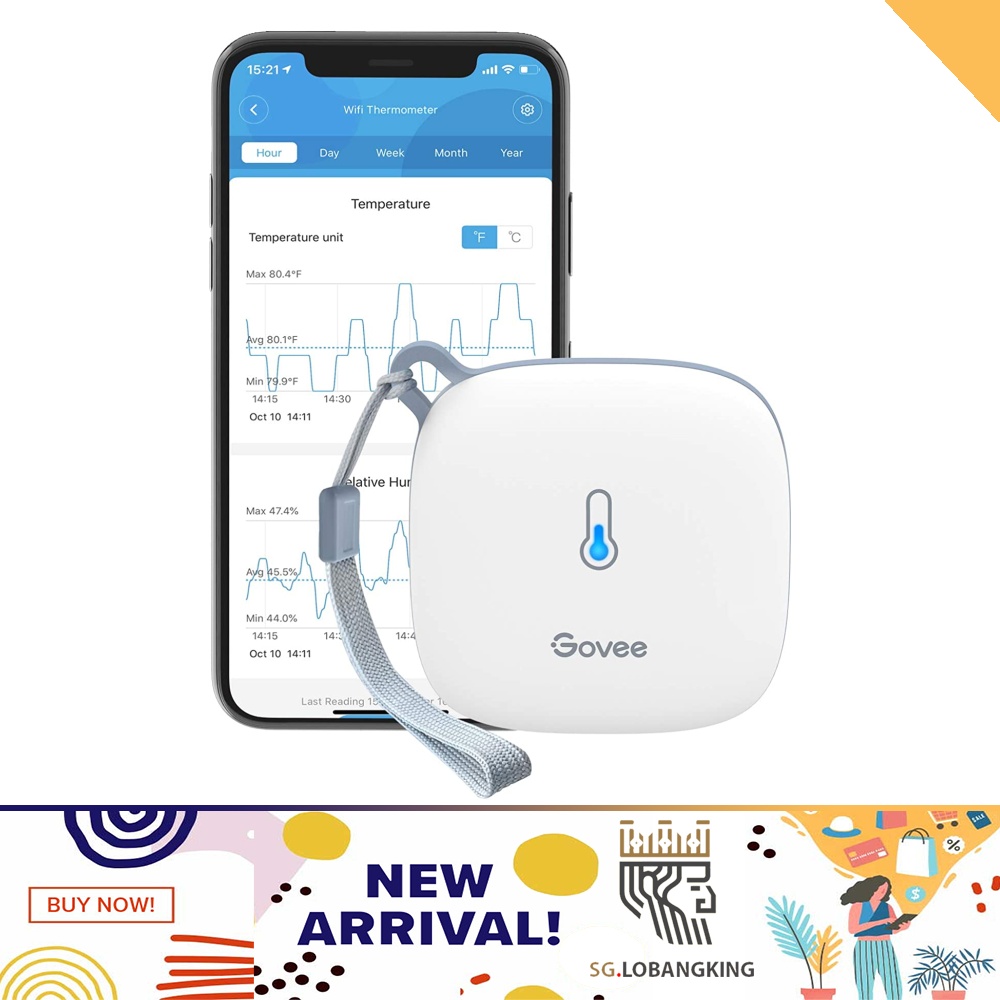 [sg stock] Govee Smart Thermometer Hygrometer, WiFi Humidity ...