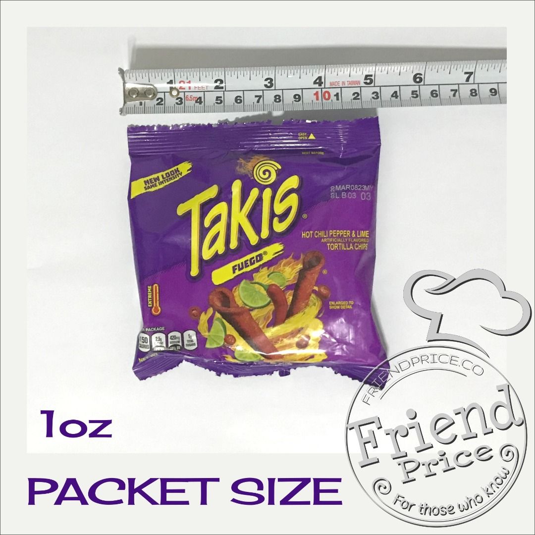 [SG Stock]Takis Fuego Extreme Hot Rolled Tortilla Chips 1oz x 4 - BB ...
