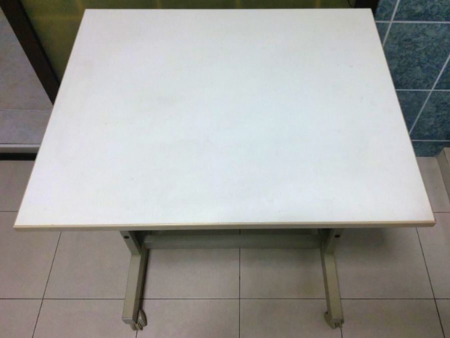 SITOCA Small Computer Table With Side Way Pull Out Table & Lockable ...