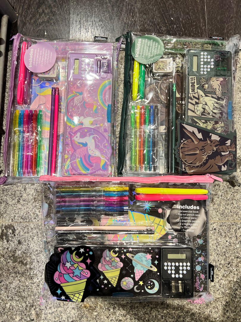 Smiggle stationery kit, Hobbies & Toys, Stationary & Craft, Stationery ...