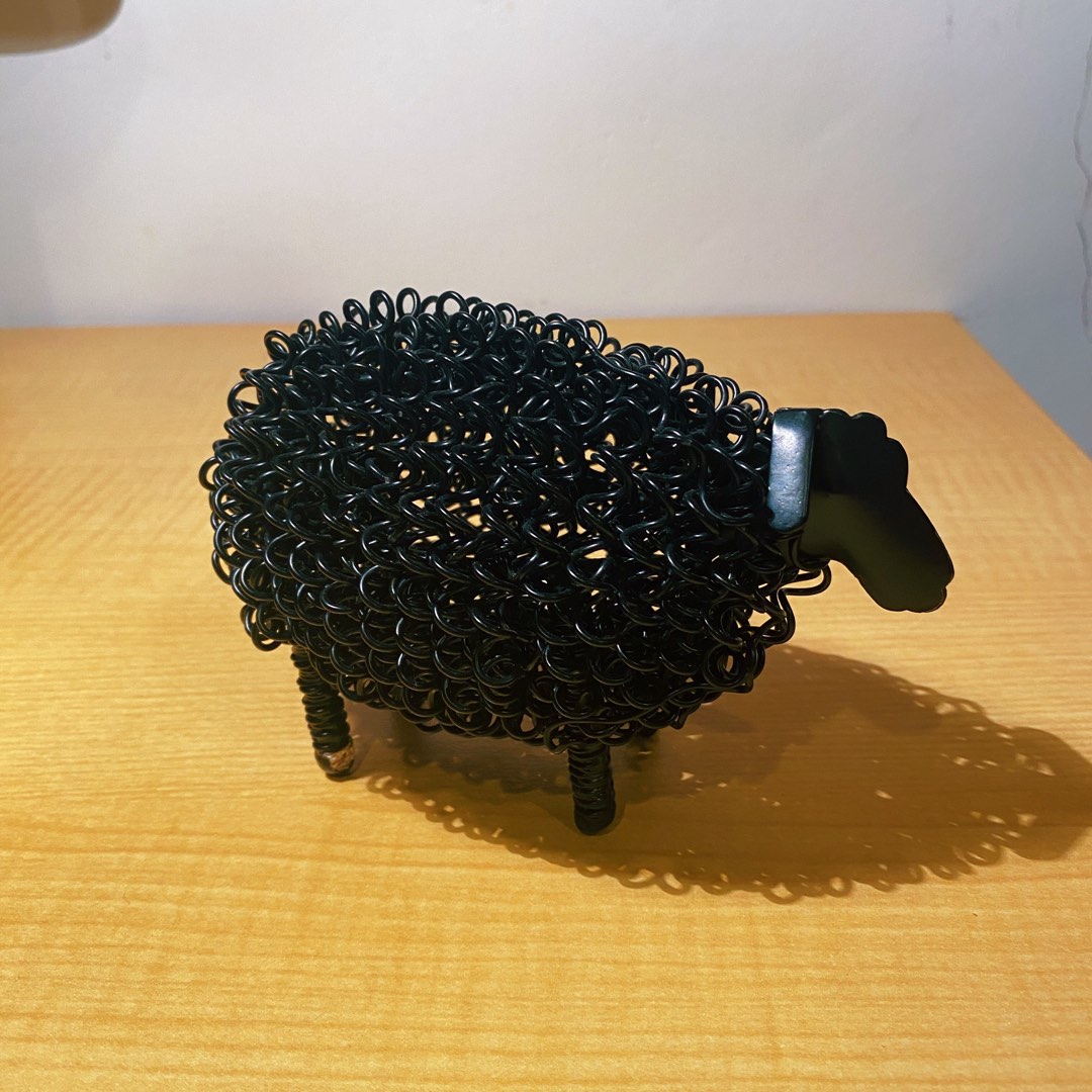 Steel Black Sheep wiggle lamb Decor Blacks of Sop, Furniture & Home ...