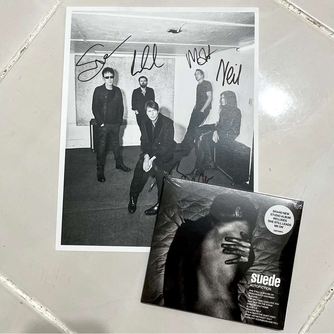 Suede - Autofiction (CD with signed print), Hobbies & Toys, Music ...