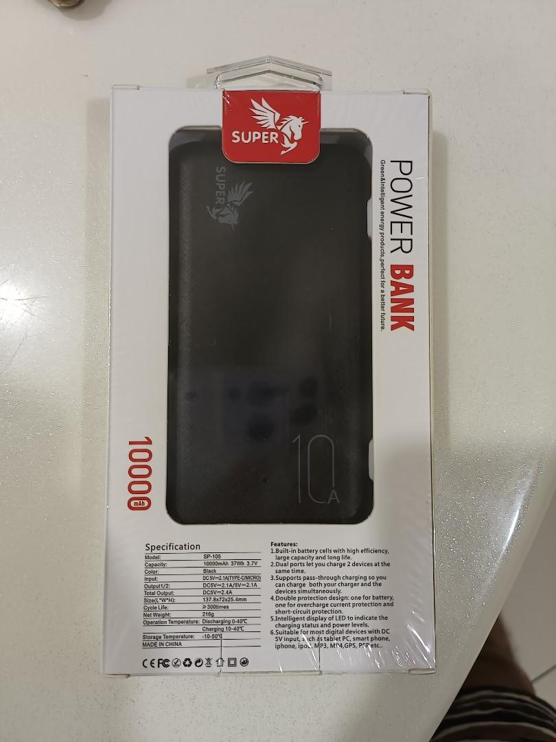 Super SP-105 10000mAh Powerbank, Mobile Phones & Gadgets, Mobile ...
