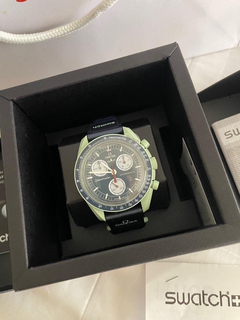 Swatch Omega Earth, Luxury, Watches on Carousell