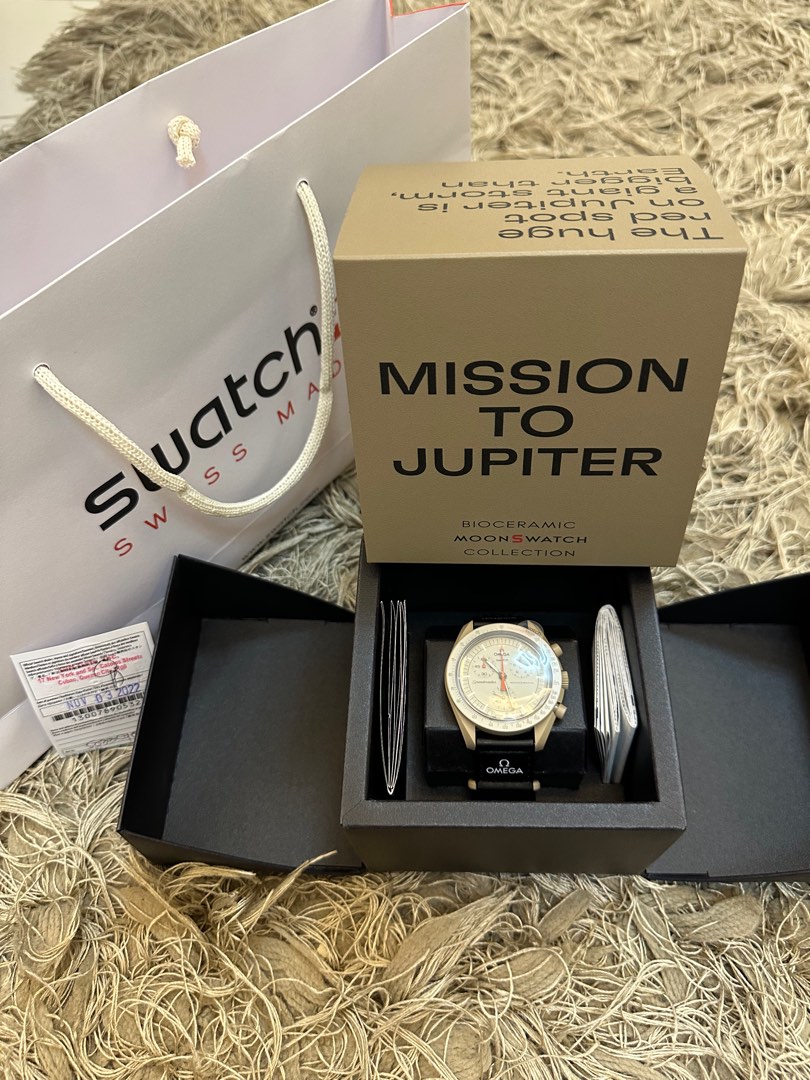 Swatch Omega Mission to Jupiter, Women's Fashion, Watches & Accessories ...