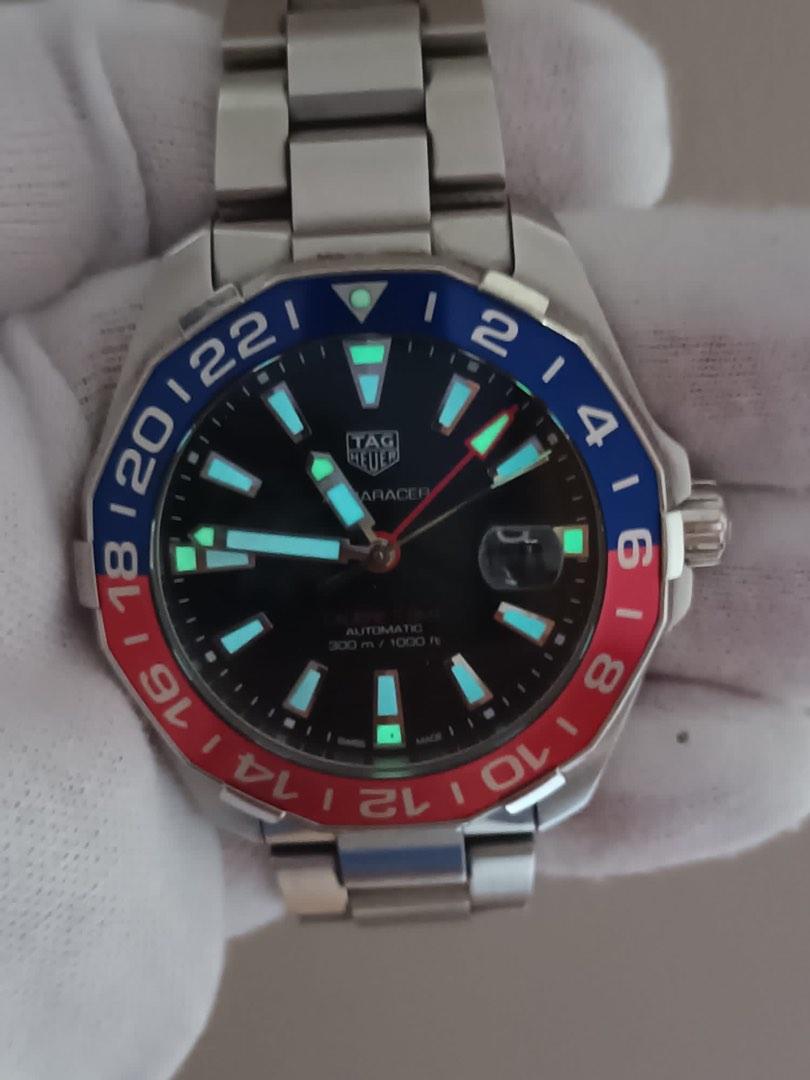 Tag Heuer Aquaracer GMT Pepsi WAY201F, Luxury, Watches on Carousell