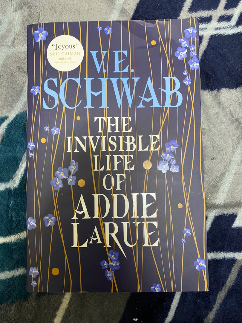 The Invisible Life of Addie LaRue by V.E. Schwab English Novel, Hobbies ...