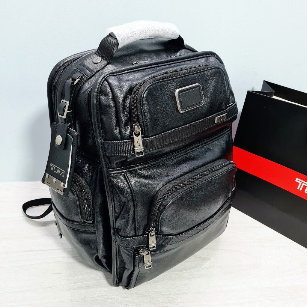 Tumi Alpha 3 Full Leather T Pass, Men's Fashion, Bags, Backpacks on ...