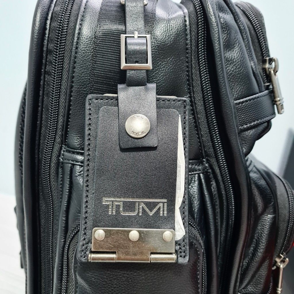 Tumi Alpha 3 Full Leather T Pass, Men's Fashion, Bags, Backpacks on ...