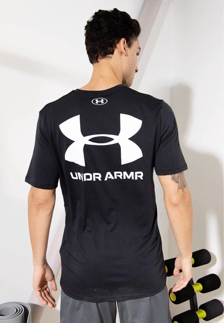 Under Armour Breakthrough Triple Stack Logo Shirt, Men's Fashion, Tops ...