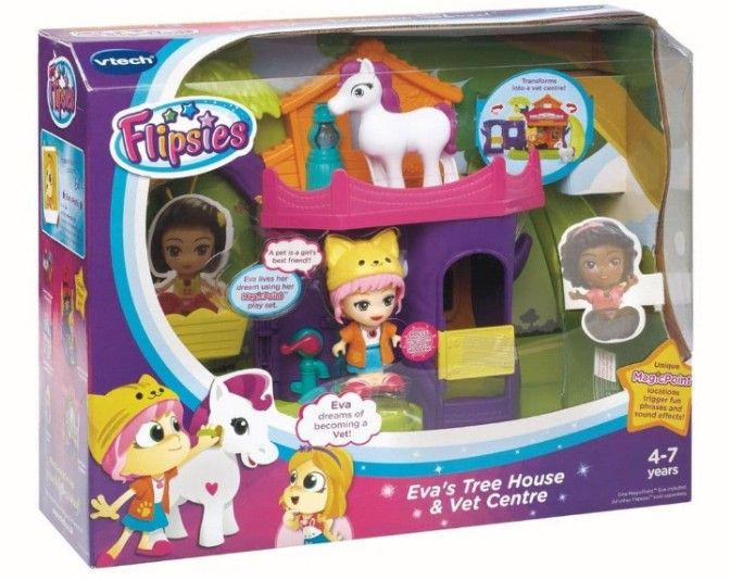 VTech Flipsies EVA'S TREE HOUSE AND VET CENTRE PLAYSET, Hobbies & Toys, Toys & Games on Carousell