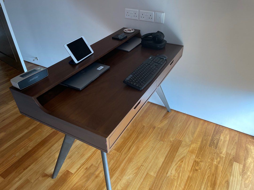 Work desk - Commune crimson, Furniture & Home Living, Furniture, Tables ...