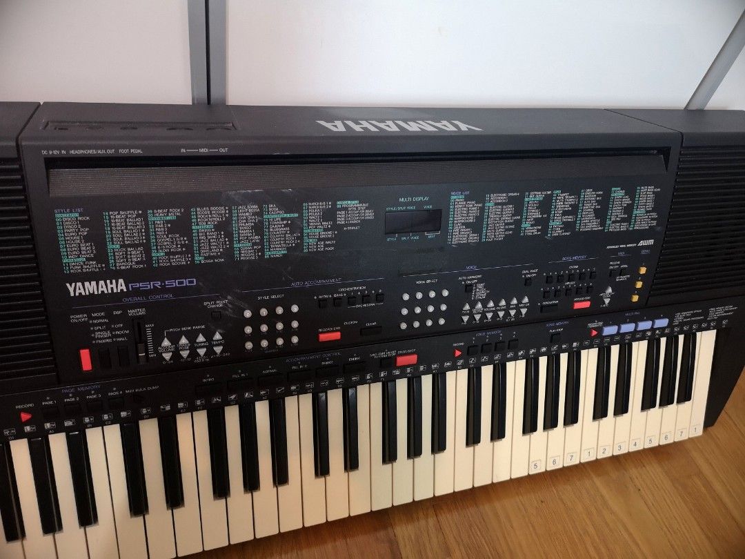 Yamaha PSR 500 Keyboard, Hobbies & Toys, Music & Media, Musical ...