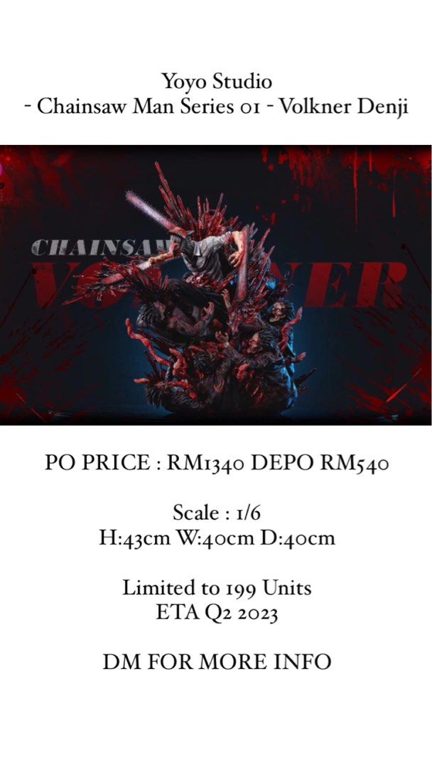 Yoyo Studio - Chainsaw Man Series 01 - Volkner Denji, Hobbies & Toys, Toys & Games on Carousell