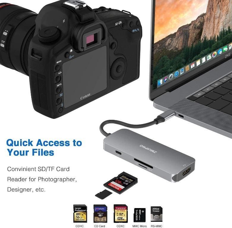 ZMUIPNG (ZM1806) | 7-in-1 USB-C Hub, Computers & Tech, Parts ...