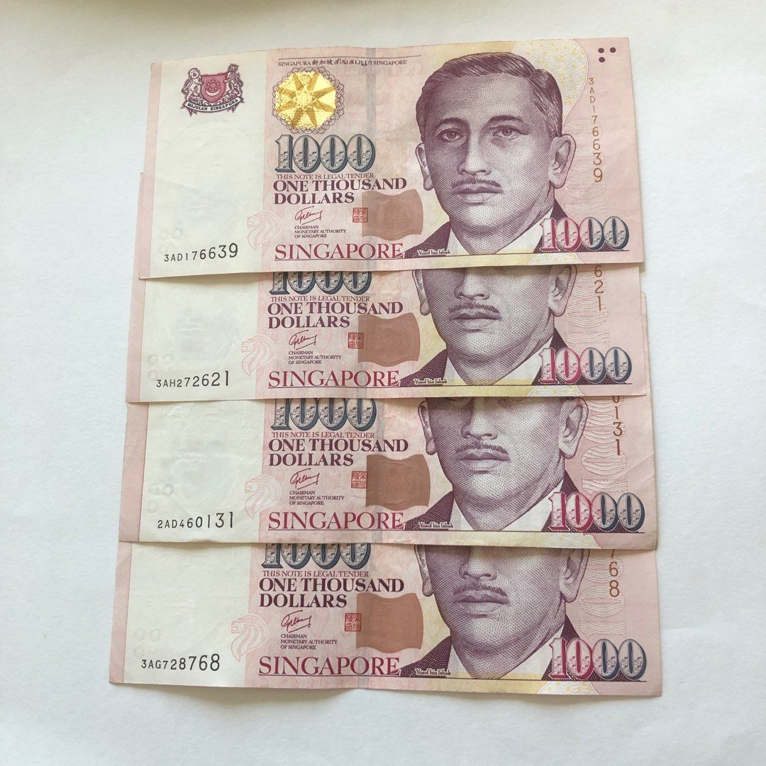 $1000 Singapore notes, Hobbies & Toys, Memorabilia & Collectibles ...
