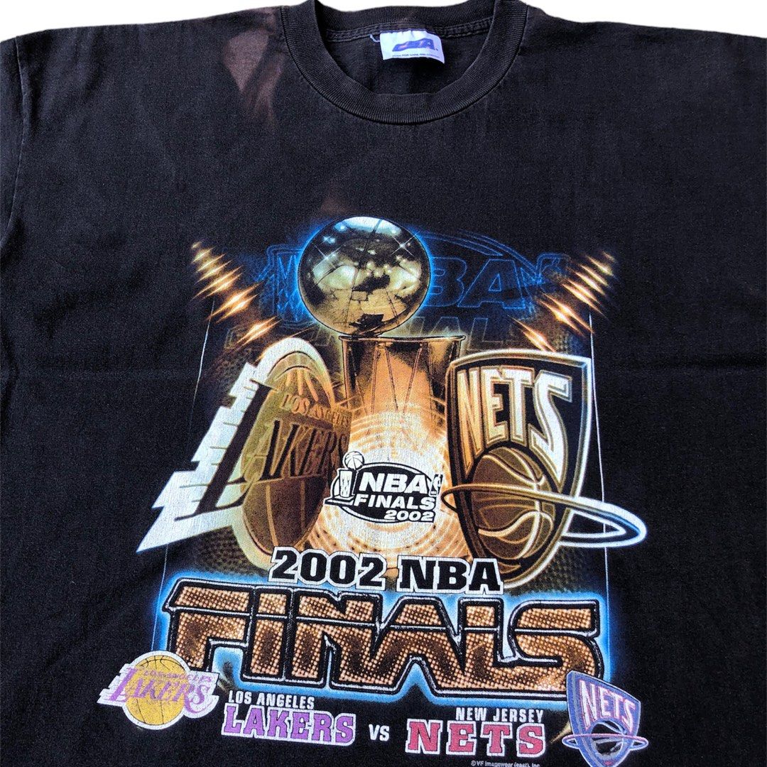 2002 Lakers vs Nets NBA Finals Vintage Tee, Men's Fashion, Tops & Sets ...