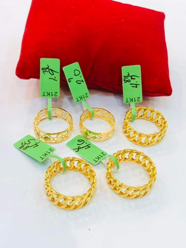 21K SD GOLD Ring ; 100% REAL GOLD, Women's Fashion, Jewelry ...