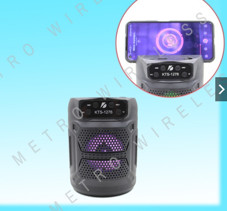 3" Wireless Speaker LED Stereo Portable Bluetooth Speaker KTS 1276 ...