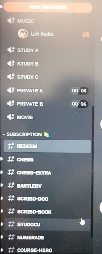 [ 24/7 Discord ] Cheg + Bartleby + Scribd + Course Hero + StuDocu ...