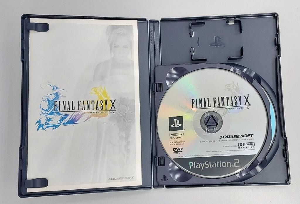 中古 PS2 Sony Play Station 2 Game Final Fantasy X FF10 最終幻想10 連DVD 日版, 電子遊戲, 電子遊戲, PlayStation ...