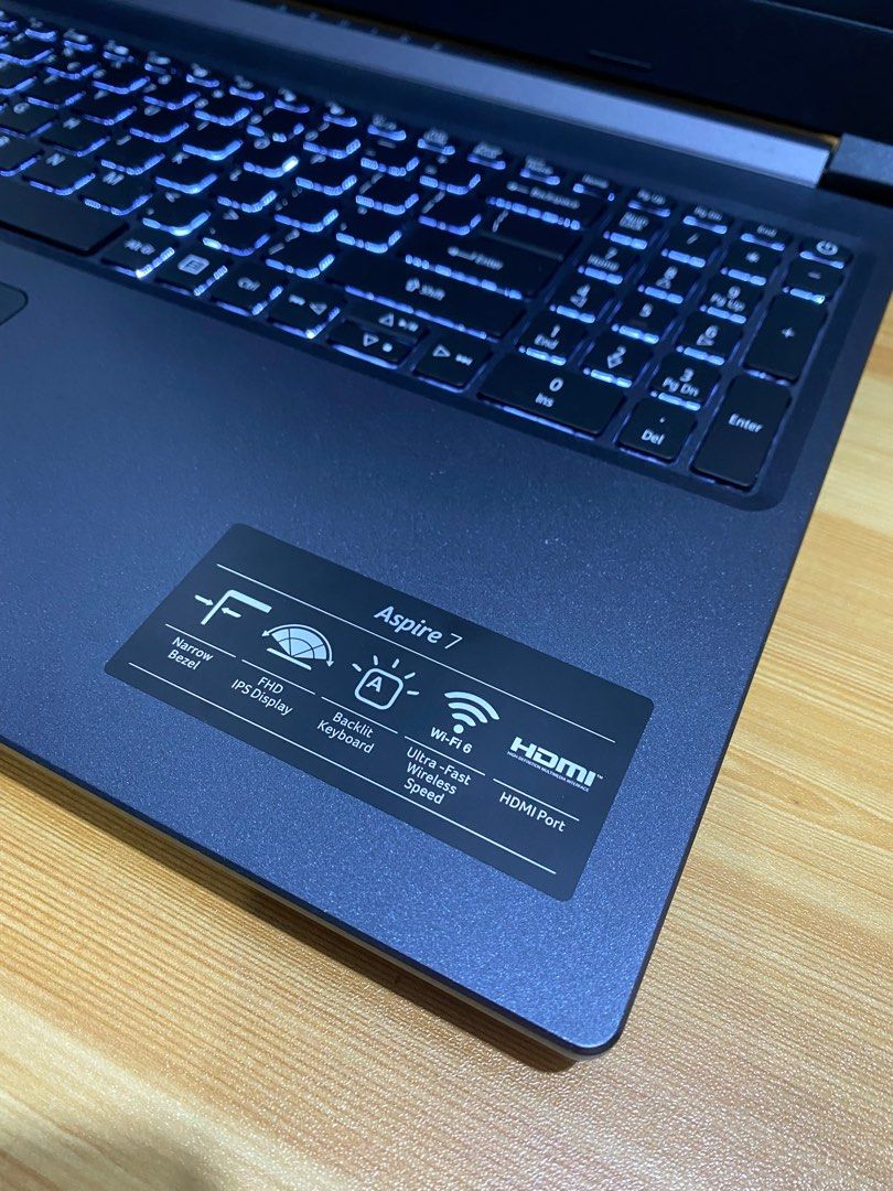 ACER ASPIRE 7/ 5000 SERIES/ RYZEN 5 5500U/ 8GB RAM/ 512GB SSD/ 4GB VRAM ...