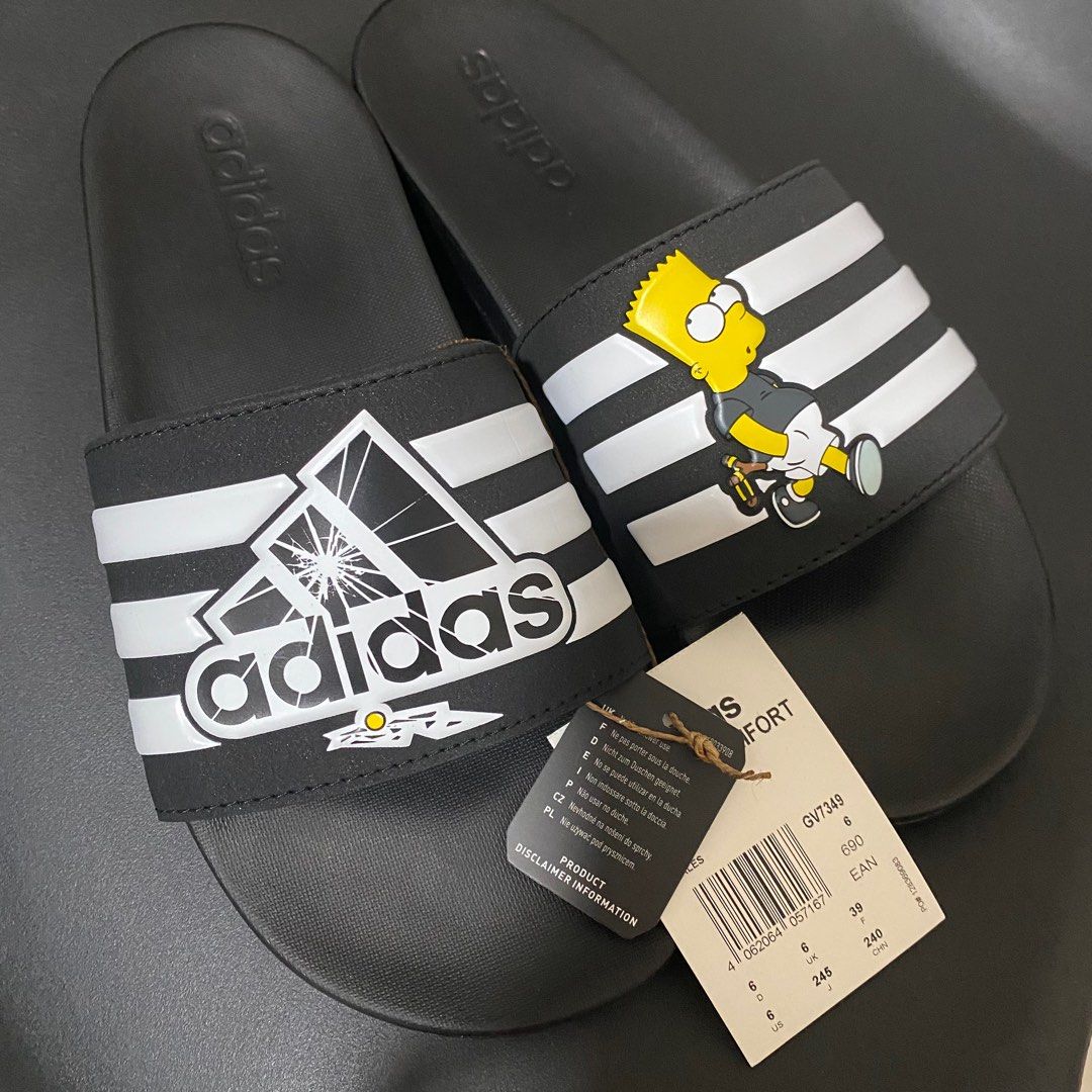 ADIDAS THE SIMPSONS ADILETTE COMFORT SLIDES, Women's Fashion, Footwear ...