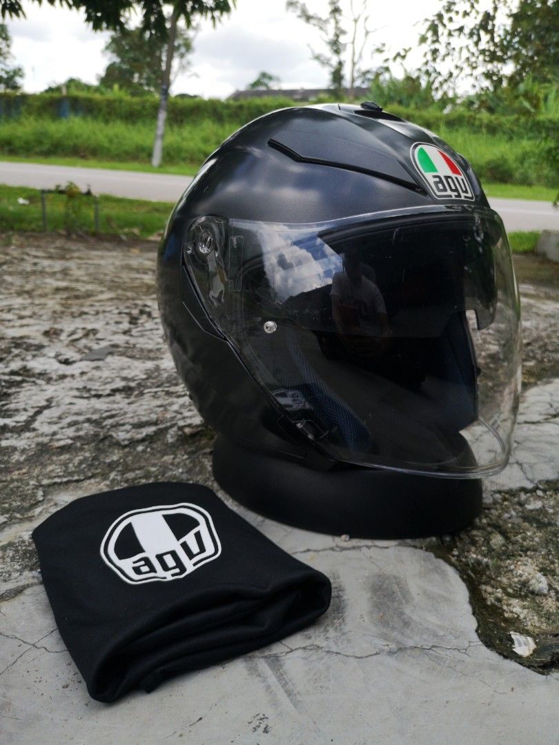 AGV K5 JET MATT /FLAT GREY (XL), Motorcycles, Motorcycle Accessories on ...