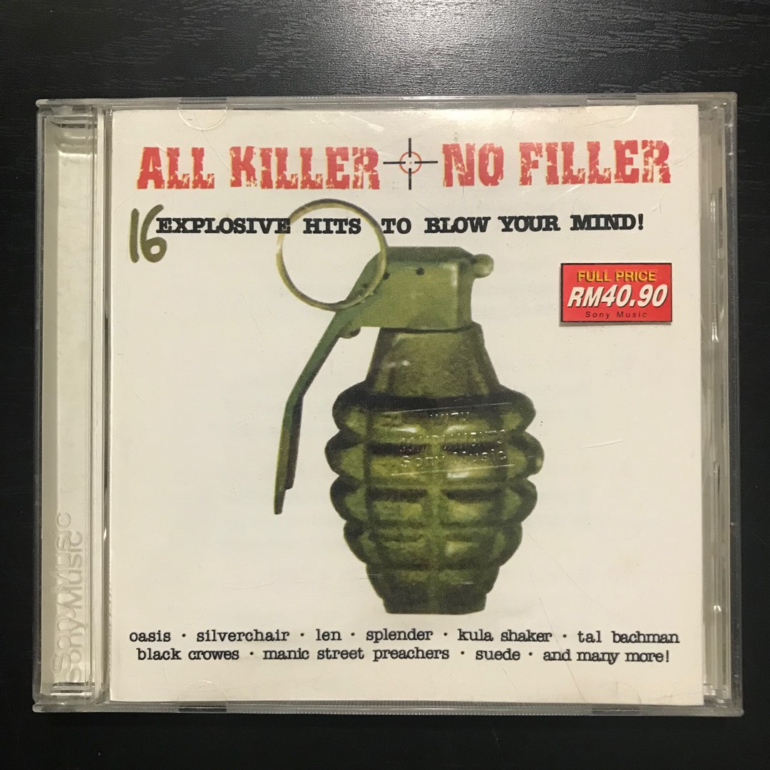 All Killer + No Filler CD, Hobbies & Toys, Music & Media, CDs & DVDs on Carousell